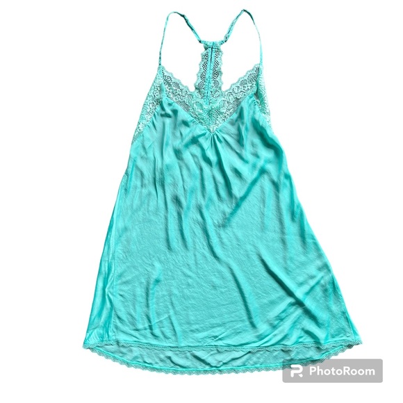 Victoria's Secret | Tops | Sweet Light Blue Victorias Secret Slip Dress ...